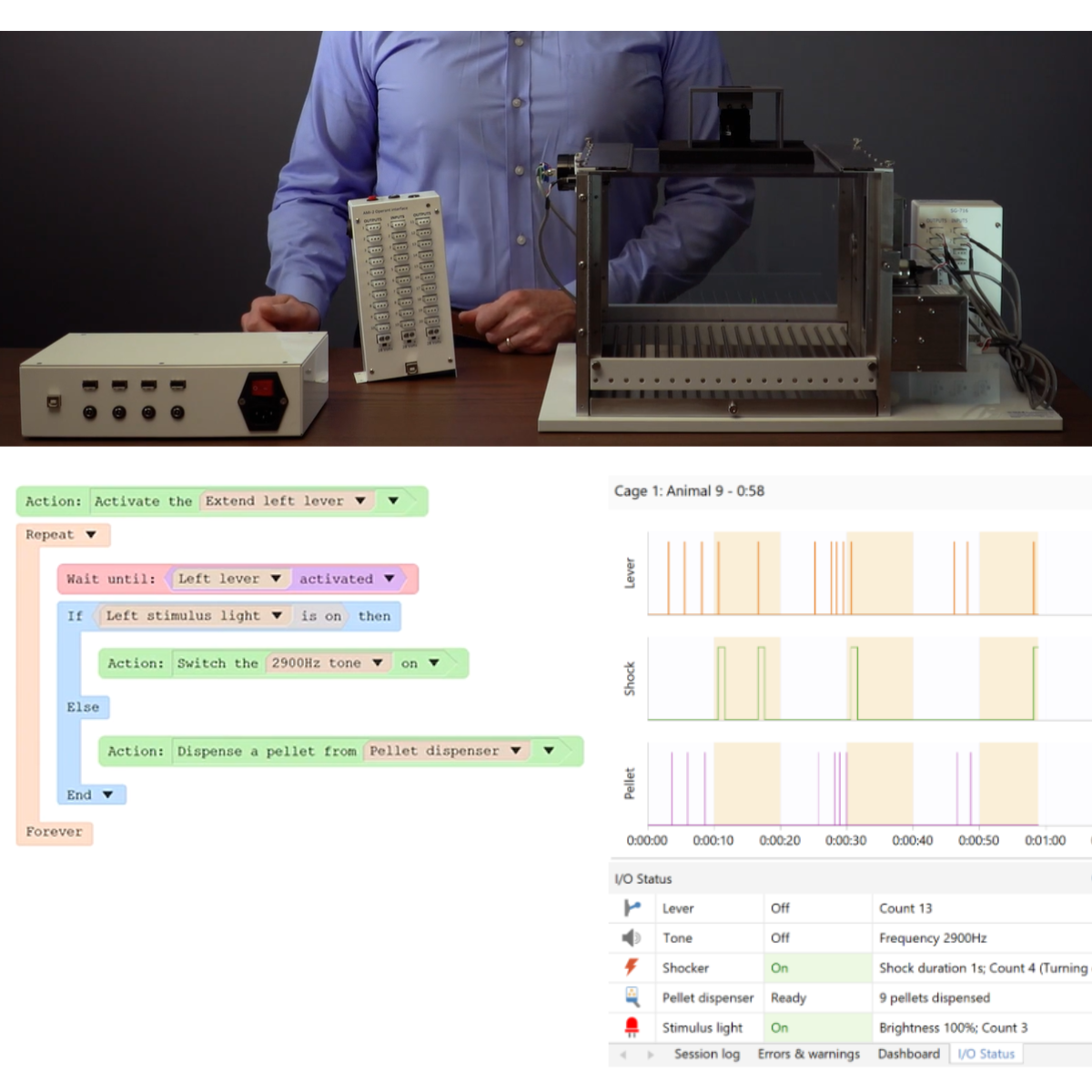 A New Approach To Setting Up Operant Conditioning Experiments Measuring Behavior